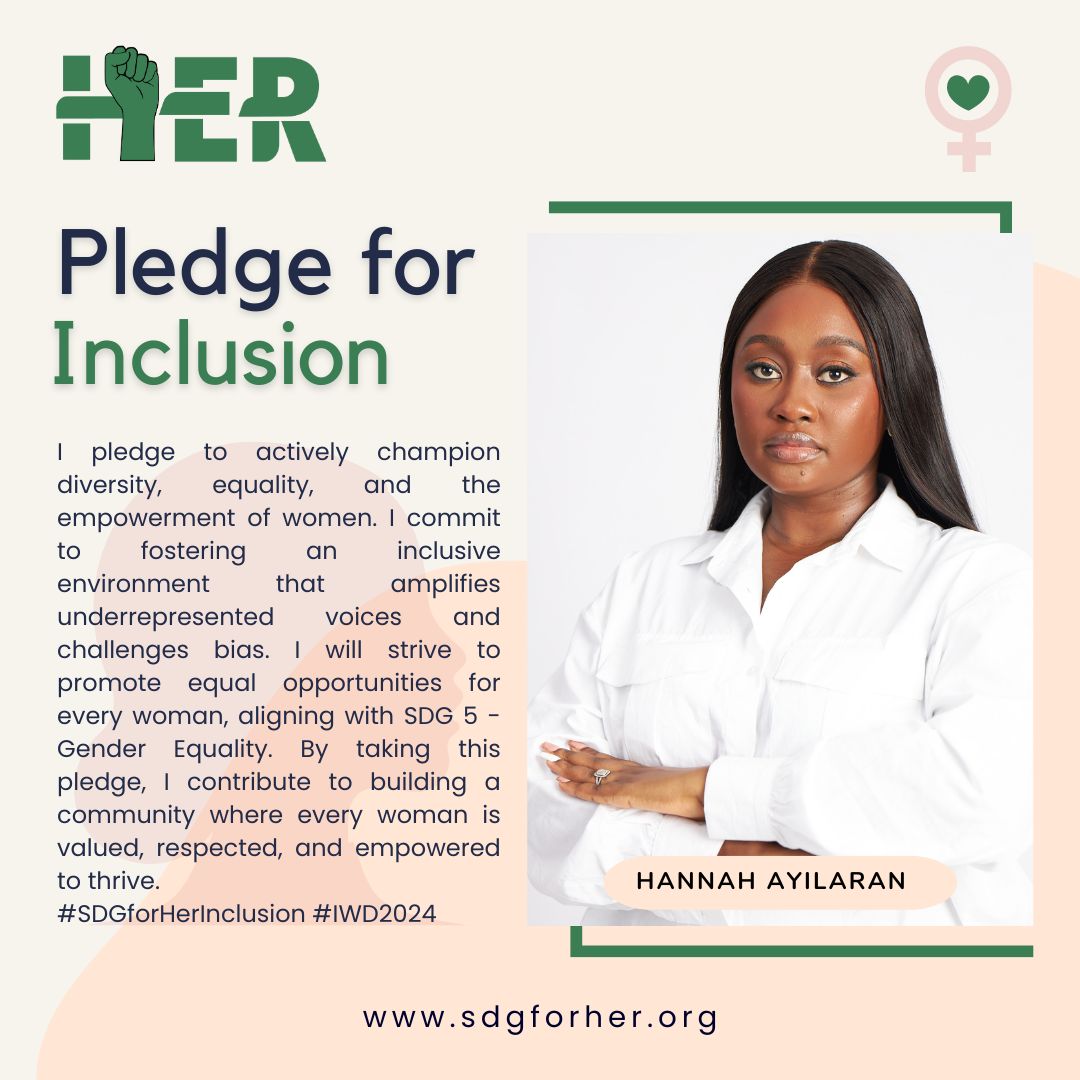 Pledge For Inclusion – Sustainable Development Goals for Her Initiative